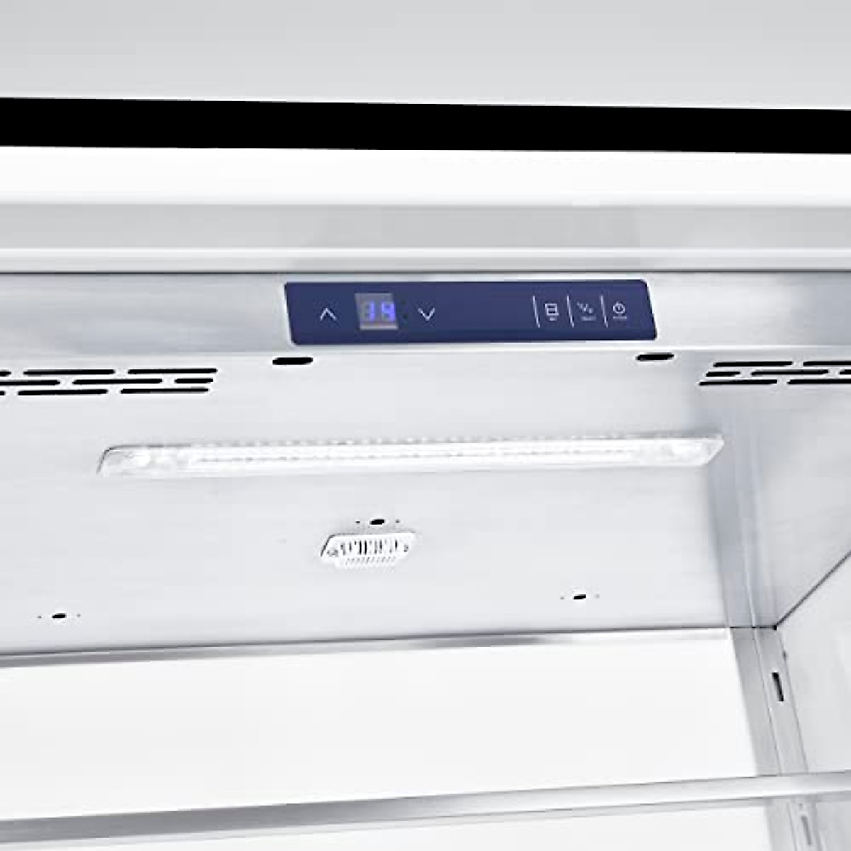 Forno Cologne Column 30" Inch Upright Refrigerator with 14.6 Cu.Ft. Total Capacity - Stainless Steel Freestanding No Frost Counter Depth Fridge with Pro-Style Handle and LED Display