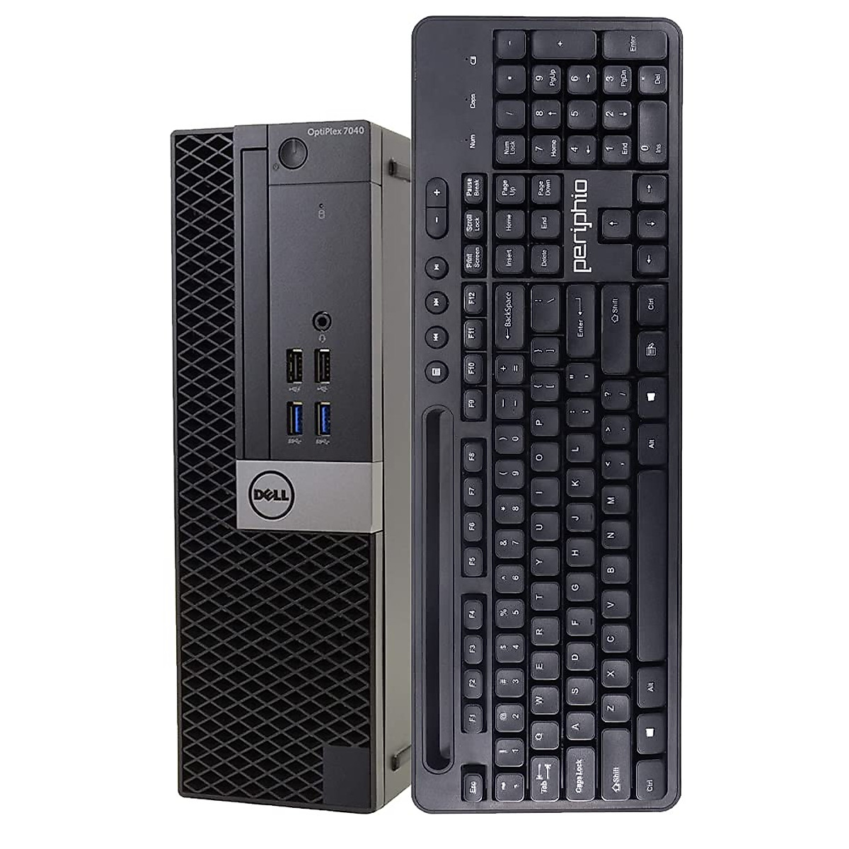 Dell Business Desktop Optiplex 7040 Computer, Intel Core i7 Quad Core, 16GB RAM, 500GB SSD, DVD, Wi-Fi, Windows 10 Pro, Wireless Keyboard, New 23.6 Monitor (Renewed)