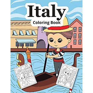 Italy Coloring Book: Italy coloring book for kids