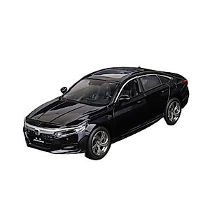 GRARRO 1:32 for Honda Accord Alloy Car Mold Die-Casting Toy Car Model Collection Sound and Light High Simulation Bicycle Model Car Children's Toy Gift Scale Model (Color : Black)