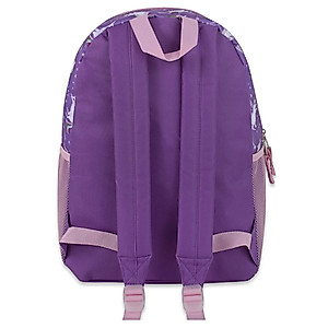 Girl's Backpack With Plush Applique And Multiple Pockets