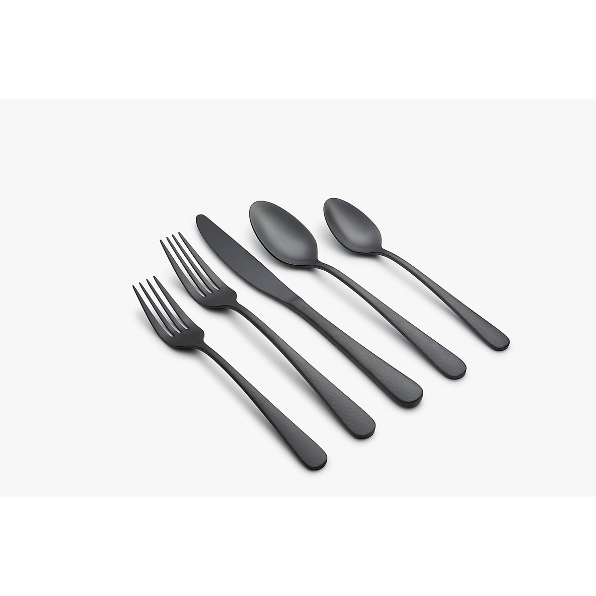 Cambridge Silversmiths Keene Black Satin 20-Piece Flatware Set, Service for 4