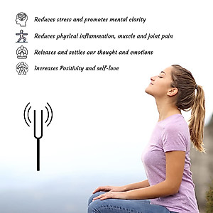 Tuning Forks for Healing Chakra Set - 528 hz Tuning Fork with Chakra Crystals and Healing Stones - Sound Healing Instruments for Biofield Tuning, Stress Relief, & DNA Repair