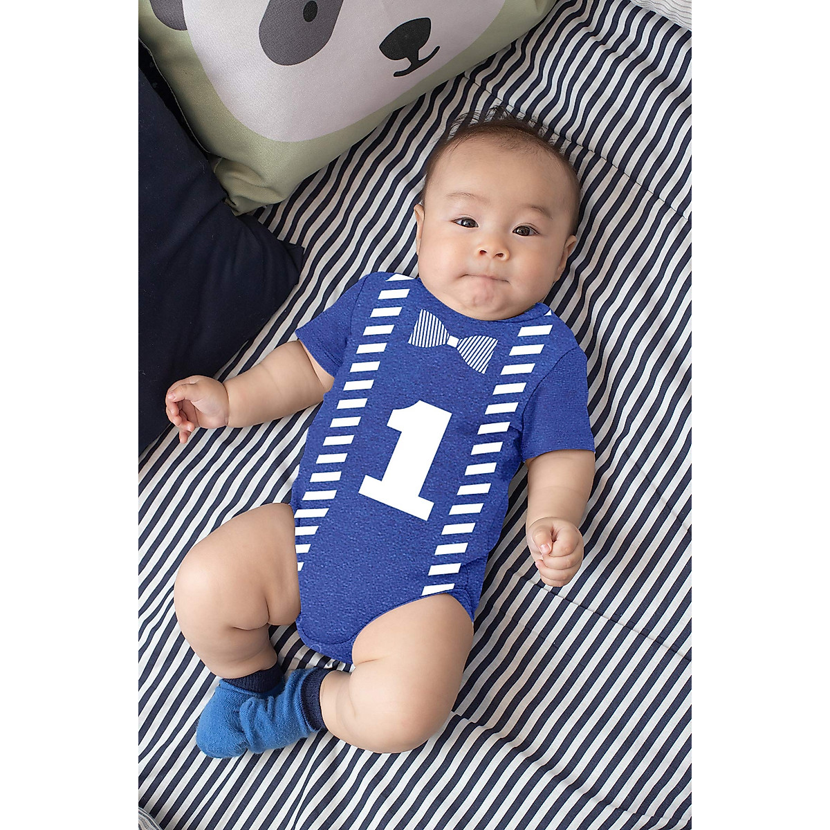 Unordinary Toddler first birthday outfit boy 1st birthday one year old baby shirt happy party (Charcoal Blue, 12-18 Months)