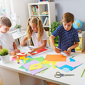 8.5" Scissors, 6 Pack Scissors All Purpose with Soft Comfort-Grip Handles, Sharp Scissors for Office Home DIY Craft Sewing Fabric Craft Supplies, Office Supplies, School Supplies, Right/Left Hand