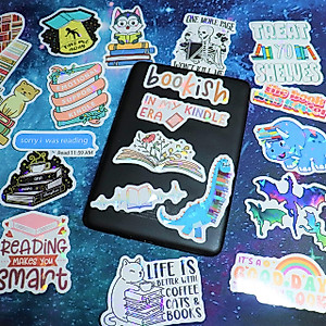 150pcs Stickers for Kindle | Kindle Stickers Bookish Reading Sticker Pack for Smut Readers | Laptop Water Bottle Computer Accessories| Holographic Waterproof