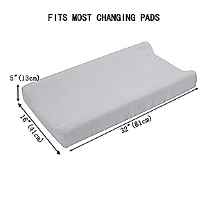 Changing Pad Cover for Baby Girl Boy, Comfort Diaper Change Table Pad Covers, Solid Color Changing Pad Sheets Removable Cover