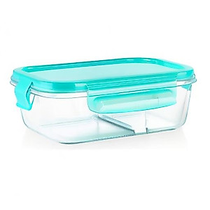 Pyrex Mealbox 10-Pc Bento Box Set, 2.3-Cup Divided Glass Food Storage Containers Set, Non-Toxic, BPA-Free Latching Lids, Freezer, Microwave and Top-Rack Dishwasher Safe, Compartment Bento Lunch Box