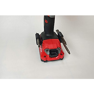 Side Mount MAGNETIC Bit Holder for Dewalt 20V or Craftsman V20 Drill or Driver - 2 Slot Pass Thru (Black) - Galactic Gadgets