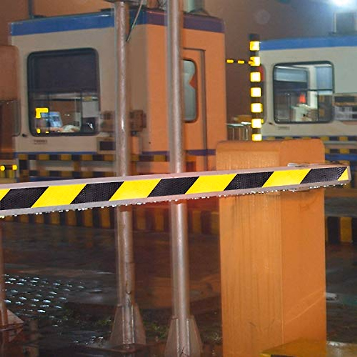 Homend 2" X 30 Feet Reflective Hazard Caution Stripe Tape Yellow And Black Waterproof (2" X 30 Feet)