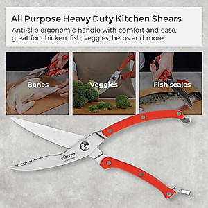 Elihome 5 Piece Professional Kitchen Knife Set, Premium Stainless Steel Ultra Sharp Knives Set for Kitchen, Ergonomic Colorful Handle, Home Cooking, Perfect Cutlery Set Gift, without Block