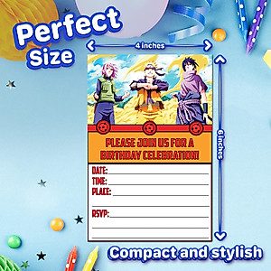 My Smart Choice Happy Choice Nu-To Invitation Cards and Envelopes - Happy Birthday Fill-in +20 Envelopes-Light Weight 230 Gram Post Card Style Invites for Kids Party