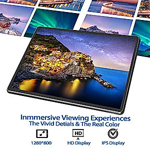 Tablet 10 Inch Android 9 HD Dual Sim Tablets with Quad Core, 32GB ROM /128 GB Expand, 3G Phone Call, WiFi, Bluetooth, Dual Camera, GPS, IPS Touchscreen, GMS Google Certified Tablet PC, (Black)