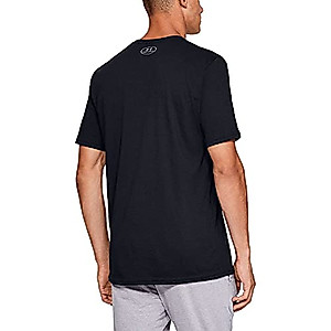Under Armour mens Sportstyle Logo Short-sleeve T-shirt , Black (001)/White , XX-Large
