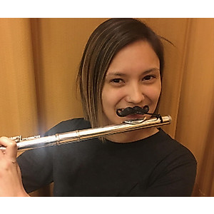 Flute-stache - The Original Clip-on mustache for Flute by Brasstache