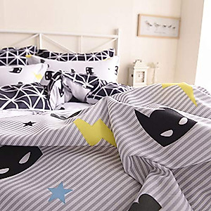 Vanson Black Bed Pillowcase Duvet Cover Quilt Cover Set 3D Print Decoration 3 Pieces Set King Size