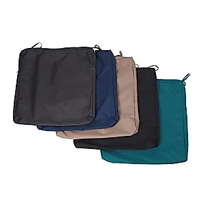 Leeymoo Large Patio Chair Seat Cushion Covers, Water Repellent Patio Seat Cushion Covers-Only Covers (19"X19"X4" 2 Pack Black)