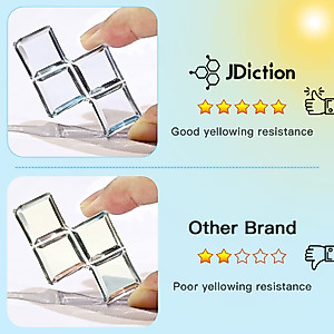 JDiction UV Resin, Upgrade 300g High Viscosity Hard UV Resin with Crystal Clear Resin Kit for Doming, Sealing, Coating, and Casting