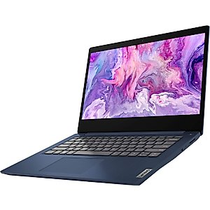 Lenovo 2020 IdeaPad 3 Laptop, 14" Full HD Screen, AMD Ryzen 3 3250U Processor, Webcam, HDMI, Wi-Fi, Bluetooth, Online Class, Windows 10 Home, KKE Bundle, Blue (12GB RAM | 1TB HDD)