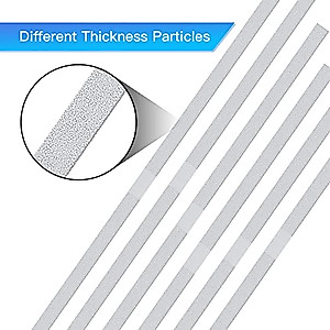 12 PCS Dental Abrasive Stainless Steel Strips, Finishing Polishing Metal Strip 4 MM Medium One Side - Sanding Grinding Teeth - Cleaning Tools for Oral Care