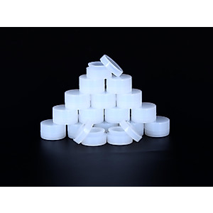 Generic 5ml 50pcs Non-Stick Silicone Containers Multi Use Storage Jars clear Colors