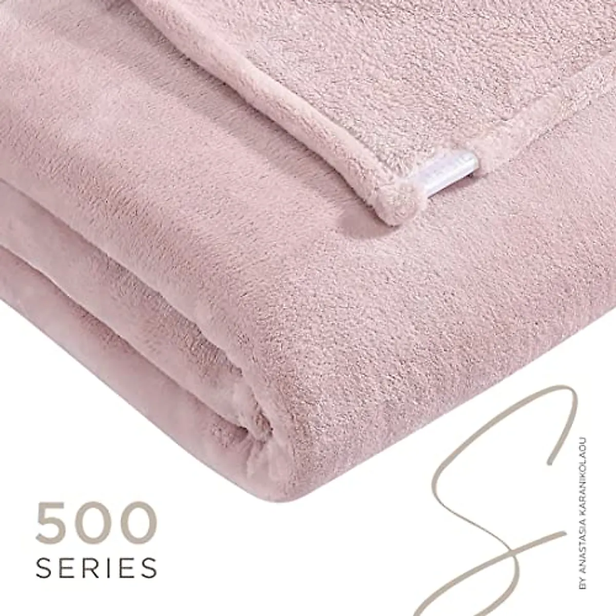 Stassie Home – Luxurious Throw Blanket – 500 GSM – Heavyweight Plush – Supreme Softness – 50” x 70” (Blush)