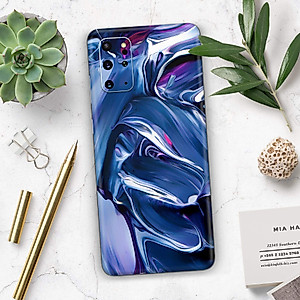 DesignSkinz Blurred Abstract Flow V37 Protective Vinyl Decal Wrap Skin Cover Compatible with The Samsung Galaxy S20 (Screen Trim & Back Glass Skin)