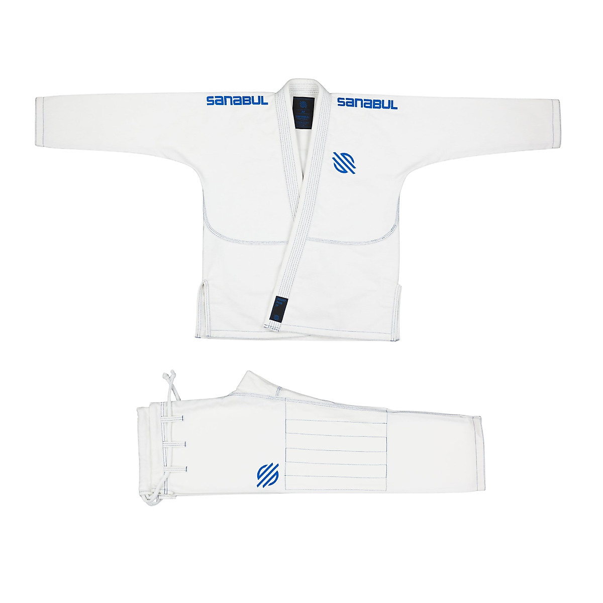 Sanabul Essential BJJ Gi for Men Brazilian Jiu Jitsu Gi Lightweight Preshrunk Fabric for Jiu-Jitsu Training & Competition - White, A1