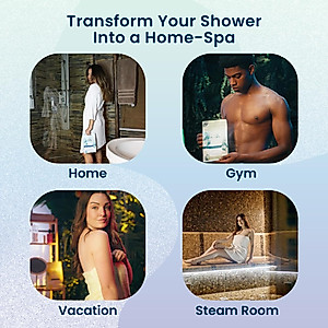 Body Restore Shower Steamers Aromatherapy 6 Pack, Relaxation Birthday Gifts for Women and Men, Travel Essentials, Stress Relief and Self Care - Variety