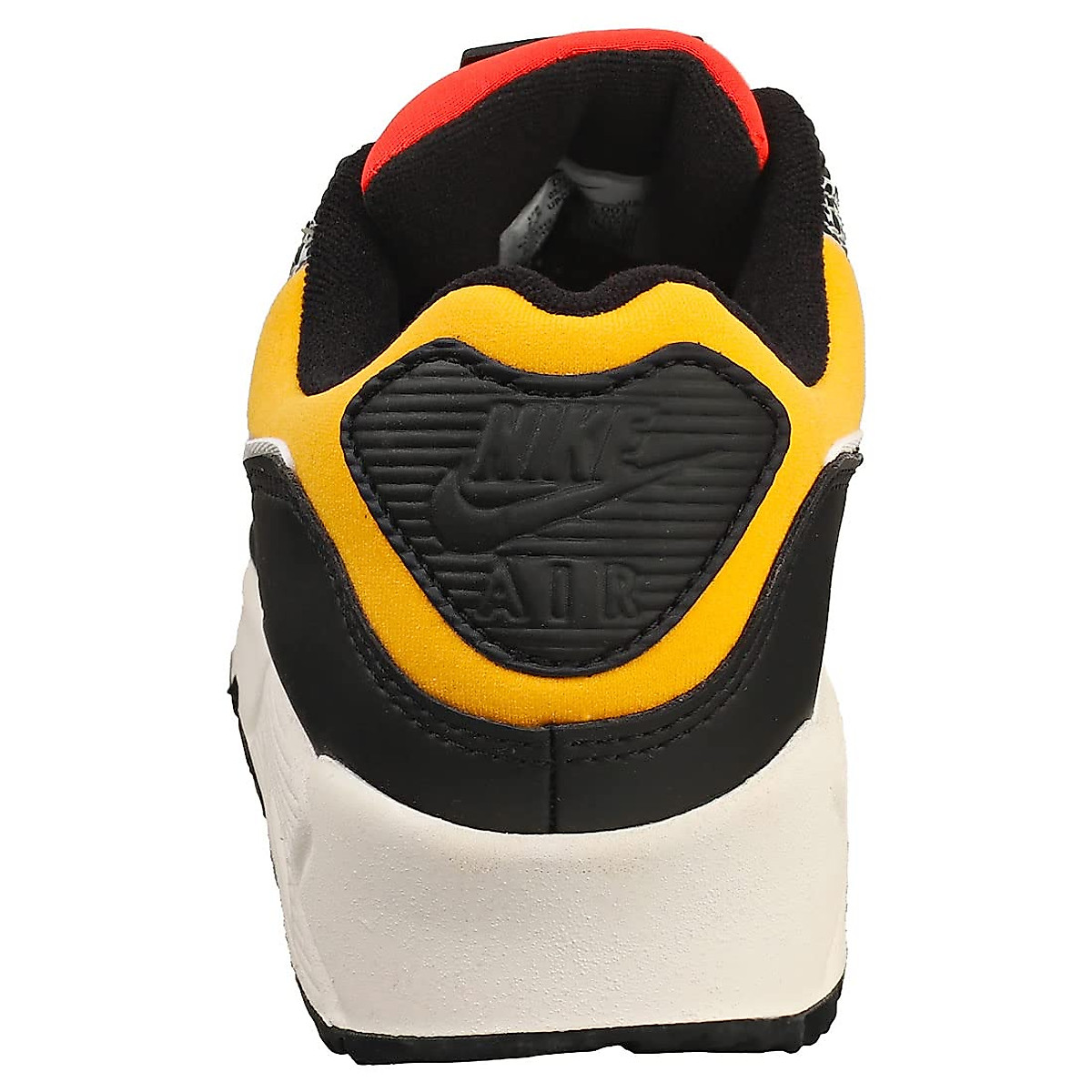 Nike womens AIR MAX 90 DC9446-001 shoes, Black/Phantom-chile Red-pollen, 7