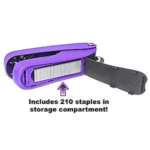Aria-Plus Half-Strip Mini Stapler (Purple)