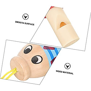 jojofuny 3 pcs Playthingrandom Educational Animals Music Children Carved Instruments Whistles Style Stuffer Kids Random Cartoon Wooden Stocking Toysrandom Toy Toys Whistle