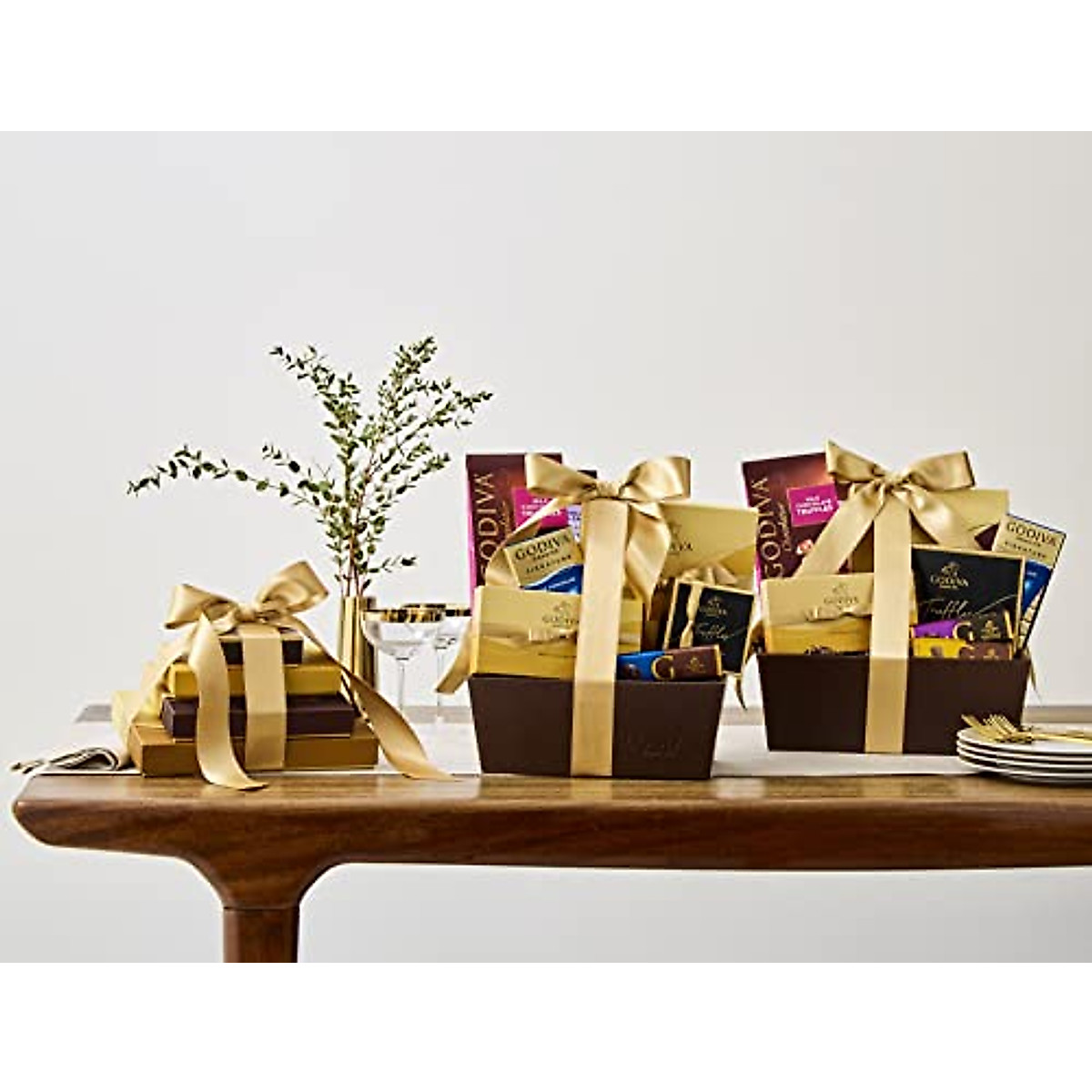 Godiva Chocolatier Wrapped Dark Chocolate Lava Cake Dessert Truffles Gift Bag, 7.2 oz.