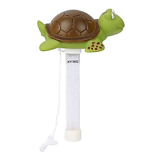 XY-WQ Floating Pool Thermometer, Large Size Easy Read for Water Temperature with String for Outdoor and Indoor Swimming Pools and Spas (Turtle)