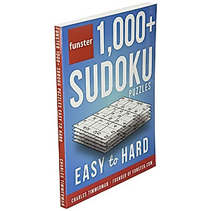 Funster 1,000+ Sudoku Puzzles Easy to Hard: Sudoku puzzle book for adults