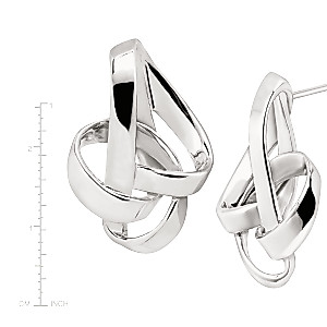 Silpada 'Tied Up' Knotted Drop Earrings in Sterling Silver