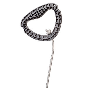 Outdoor Snow Sleigh Ice Sled Toy, Two Rider, Solid Hard Plastic with Pull Rope for Kids Over 5 Years, Blue