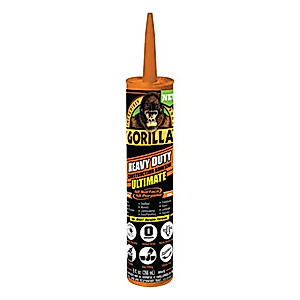 Gorilla Heavy Duty Ultimate Construction Adhesive, 9 Ounce Cartridge, White, (Pack of 6)