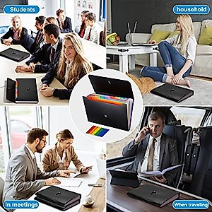 Expanding File Folder - 13 Pockets Accordion File Holder Organizer Say Goodbye to Cluttered Desks and Disorganized Documents - Get Your Home and Office Organized