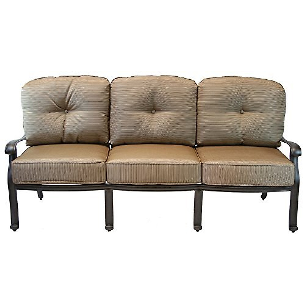 Theworldofpatio Elizabeth Cast Aluminum Powder Coated 8pc Deep Seating Set with Adjustable Club Chairs - Antique Bronze