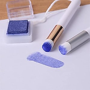 12 Pieces Ink Blending Brushes for Card Making Paper Crafting Stamping Background Mini Crafting Brushes with Holder Sets for Blending Paper Crafter Blenders Painting Multipurpose Use