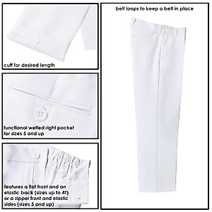 Spring Notion Baby Boys' Modern Fit White Suit Set 9M