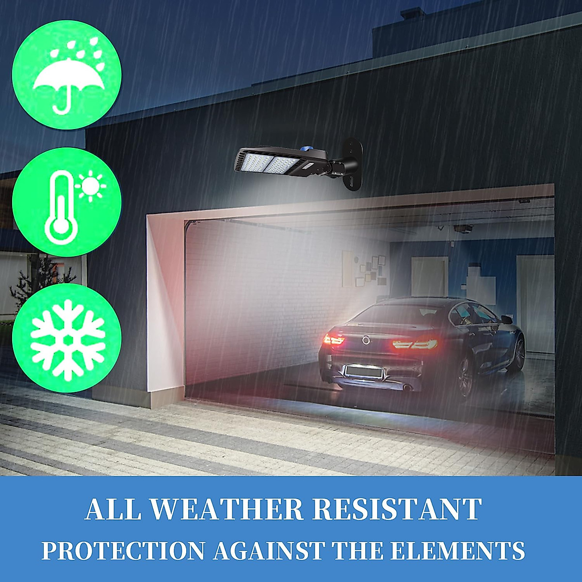 90 Degree Wall Mount Bracket for LED Parking Lot Light, 2 3/8inch Slip Fitter Mounting Bracket, L- Shape Outdoor Wall Adapter Tenon, Shoebox Light Street Light Wall Bracket with Slip Fitter Mount