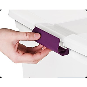 Sterilite 27 Quart Plastic Clear Storage Container Tote, 6 Pack, and 6 Quart Plastic Clear Storage Container Tote, 12 Pack for Home Organization