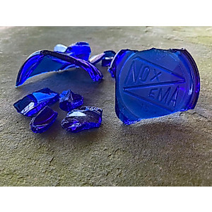 Bottled Up Designs Handmade Vintage Lace Leverback Earrings, Recycled 1960s Cobalt Skin Cream Jar Glass, Sterling Silver, Eco Friendly, Made in USA, Birthday Gifts, Mothers Day, Women, Anniversary