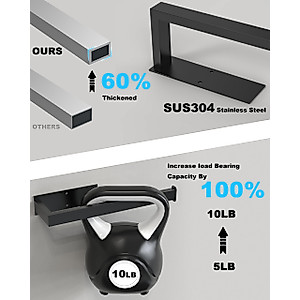 WZKALY Paper Towel Holder, SUS304 Stainless Steel Under Cabinet Paper Towel Bar, Self Adhesive or Wall Mount, Paper Towel Roll Rack for Kitchen and Bathroom (Black)