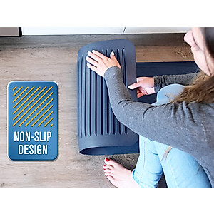 nbstep Anti Fatigue Mats for Kitchen Floor, 3/4" Thick 3D Massage Kitchen Floor Mat - Non-Slip Foam Comfort Cushion for Home Sink, or Yoga, Ergonomically - All Day Support - Stress Relief, Blue