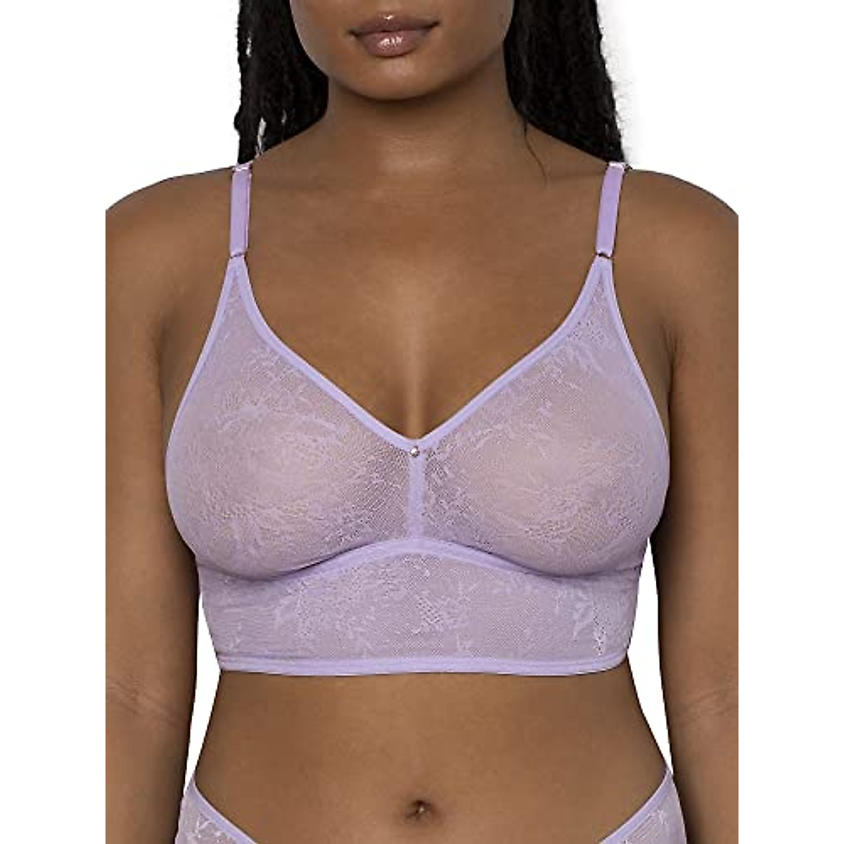 Smart & Sexy womens Sa1451 Bra, Lilac Iris (Smooth Lace), Large US