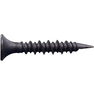 The Hillman Group 39300 8-Inch x 1-Inch Hi-Low Thread Phillips Drywall Screw, 100-Pack, black