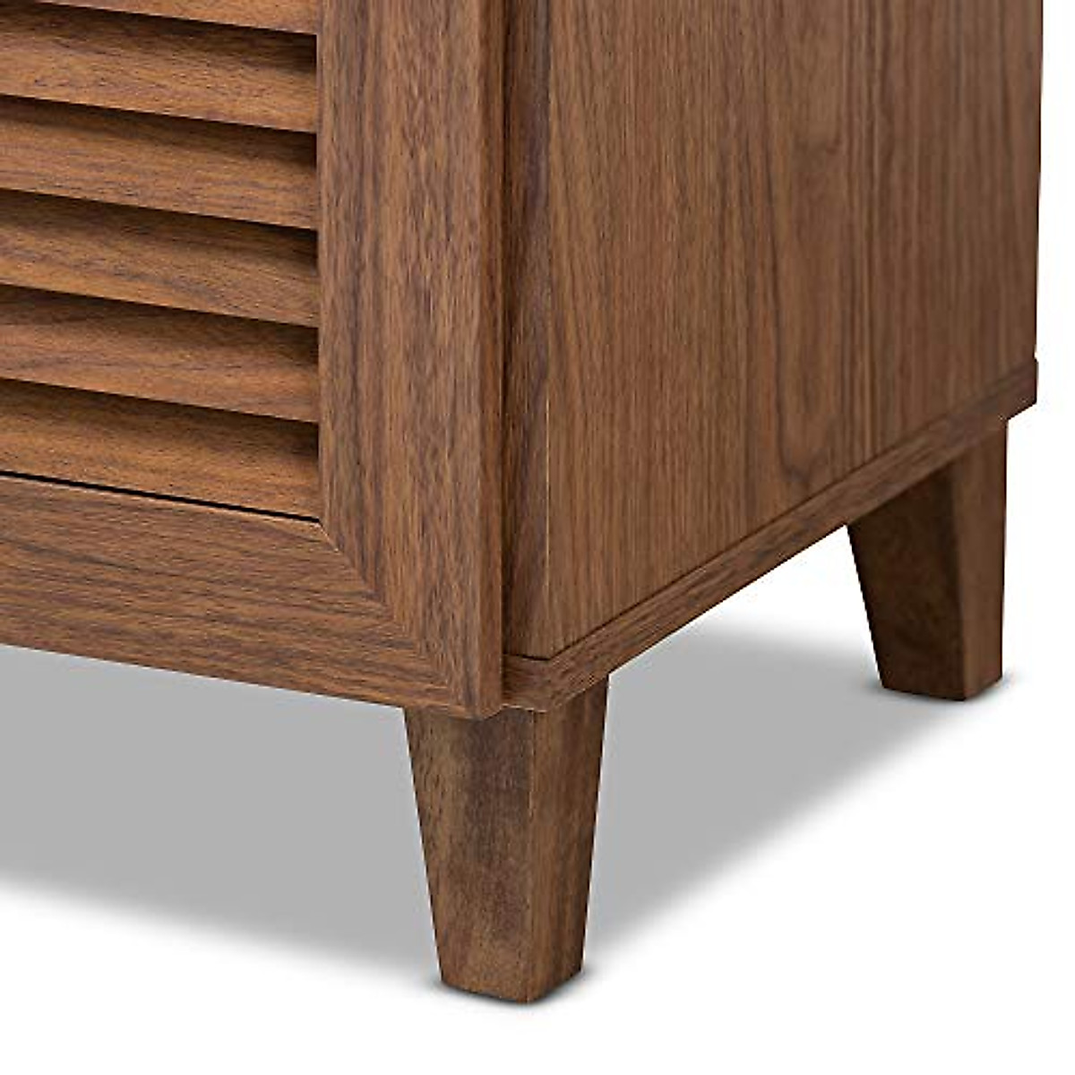 Baxton Studio Shoe Cabinets, One Size, Walnut